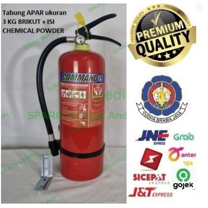 Jual Tabung APAR 3 KG / Tabung Pemadam Api ukuran 3 KG Commando ...