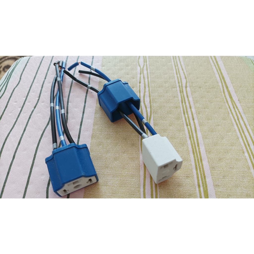 Jual Socket Soket Rumah lampu utama Mobil Motor H4 Keramik kabel bintik ...