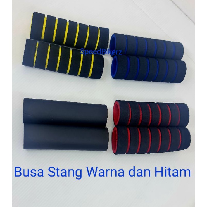 Jual Busa Stang Pendek Busa stang potong Warna GARIS Dan Hitam Polos ...