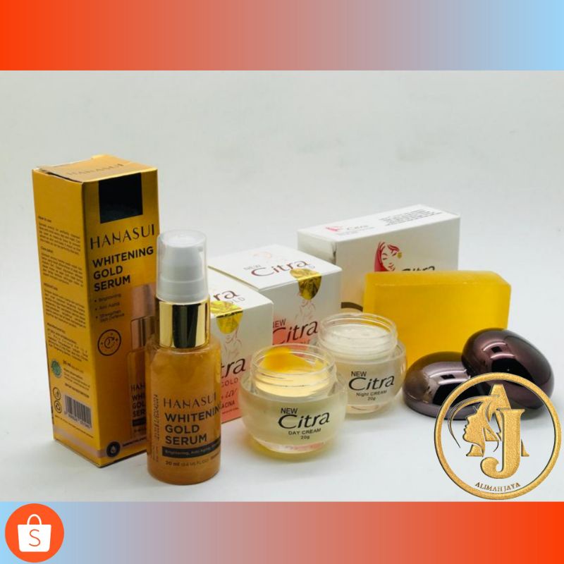 Jual Paket Krim Citra Gold Siang dan Malam plus Serum Hanasui plus ...