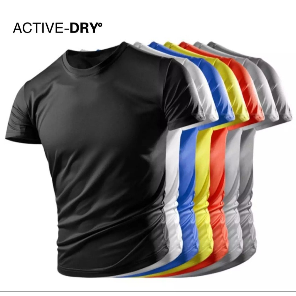 Jual Kaos Drifit Active-DRY Running/Training/Jogging/Gym/Fitness ...
