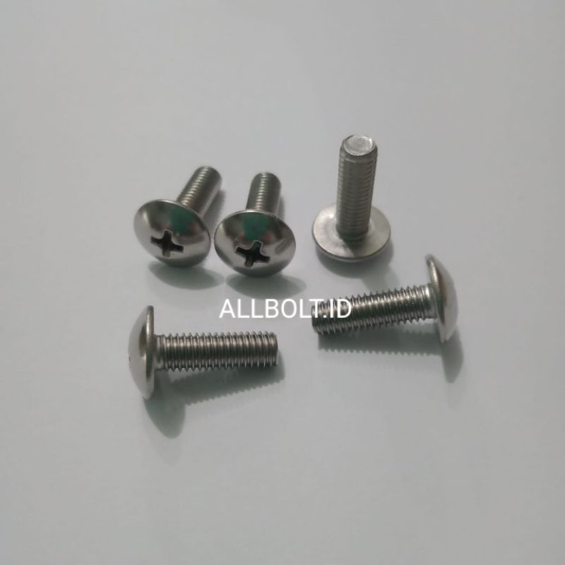 Jual Baut JT stainless baut 8/5mm x 15mm (5biji) | Shopee Indonesia