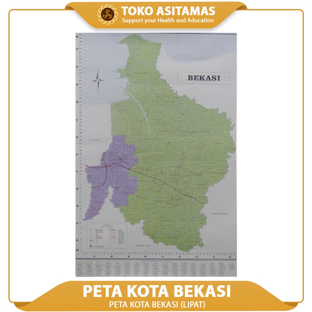 Jual Peta Kota Bekasi (Lipat) | Shopee Indonesia