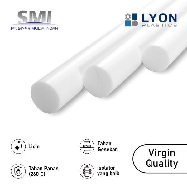 Jual As Teflon PTFE Putih Batangan 100 MM x 1Meter - SMI Store | Shopee Indonesia