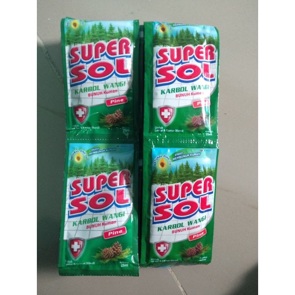 Jual Supersol pine sachet 25ml | Shopee Indonesia
