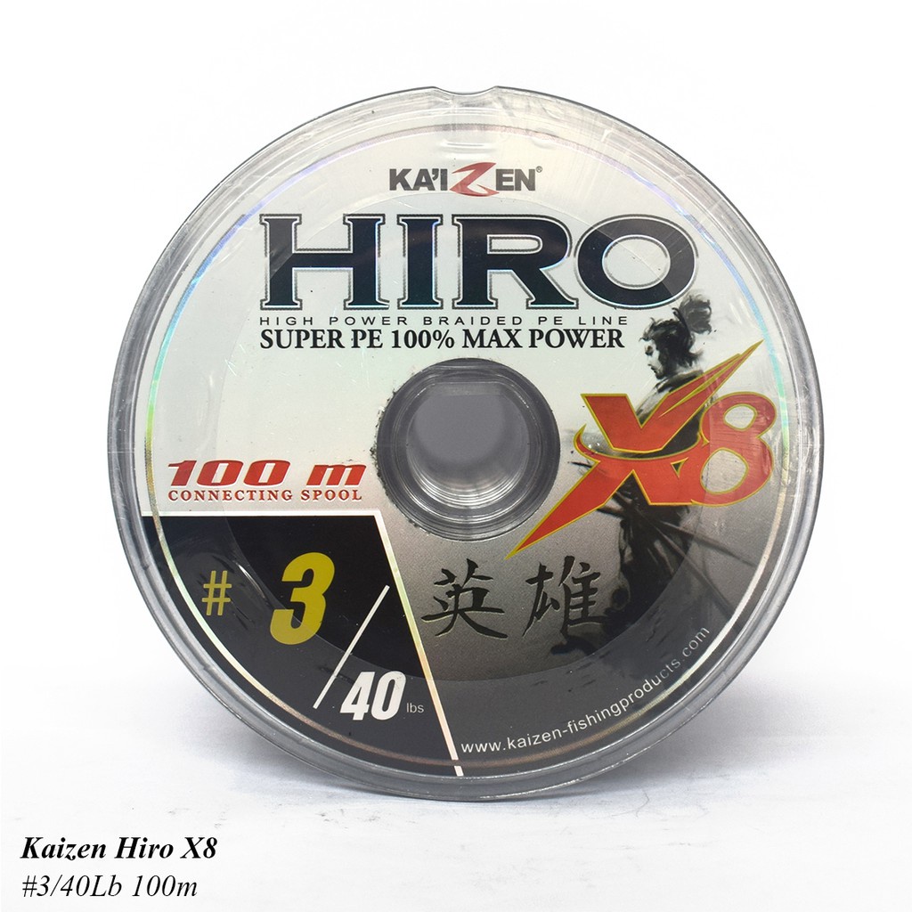 Jual Senar PE KAIZEN HIRO WHITE X8 100M Connecting ( Pilih Ukuran ...