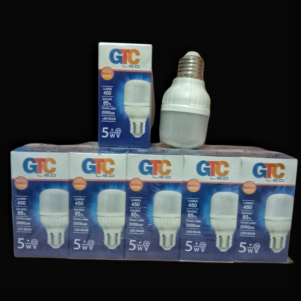 Jual LAMPU LED GTC TABUNG 5 WATT PUTIH BAGUS MURAH | Shopee Indonesia