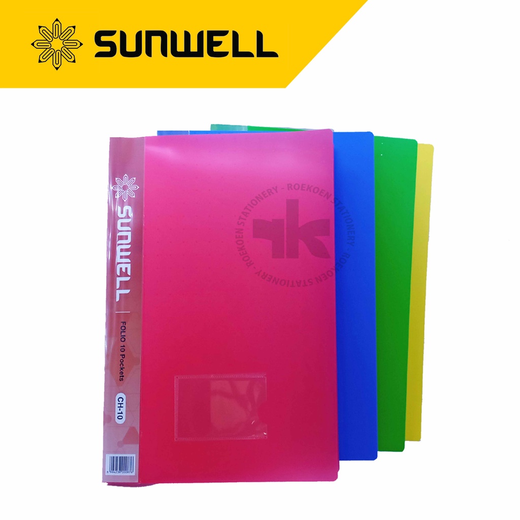 Jual Sunwell Clear Holder F4 10 Pocket CH-10 | Shopee Indonesia