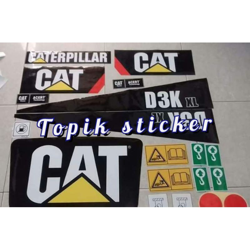 Jual Stiker Dozzer CATERPILLAR CAT D3K XL, Decal Alat Berat | Shopee ...