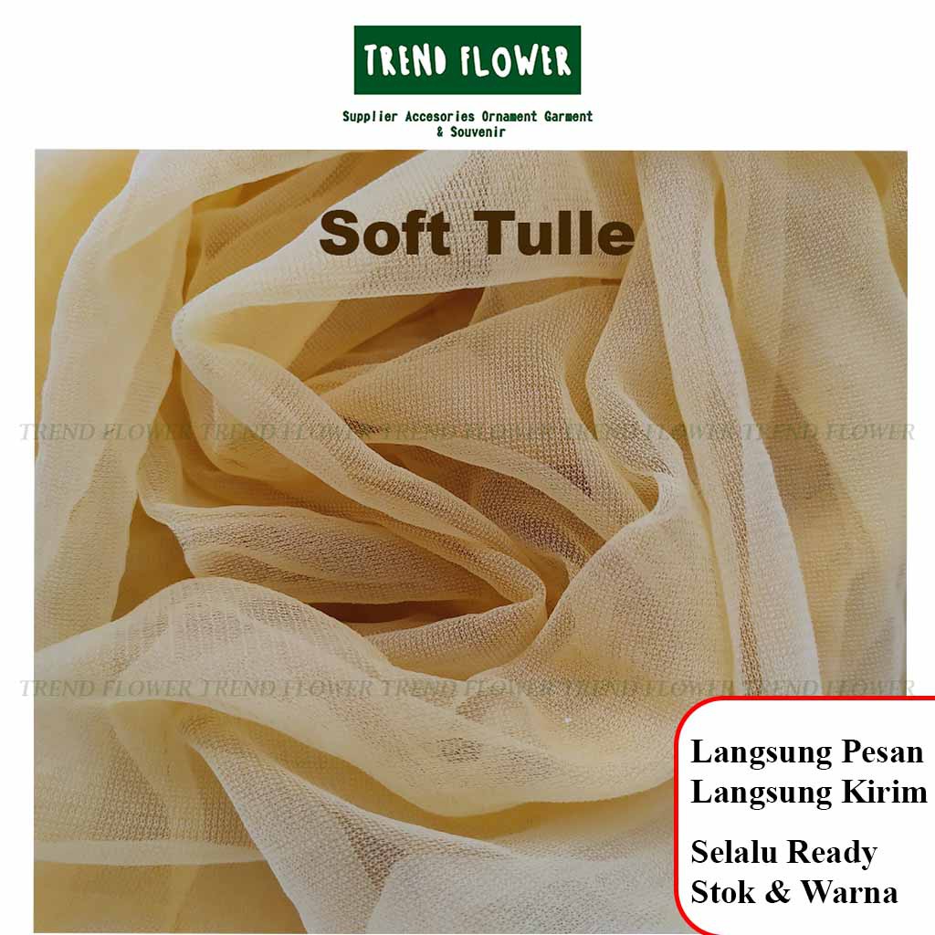 Jual KAIN SOFT TULLE TILE TILLE HALUS KAIN BRUKAT ROK AKSESORIS WANITA ...
