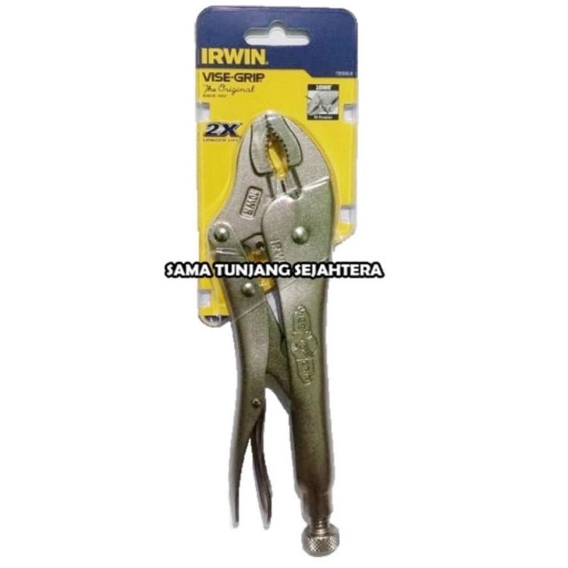 Jual IRWIN TANG BUAYA VISE GRIP 10 WR / TANG BUAYA BENGKOK 10" IRWIN 10 ...