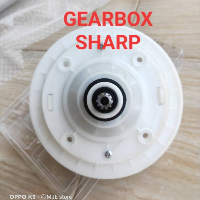 Jual GEARBOX MESIN CUCI SHARP GEAR BOX SHARP PULLY BESAR PLUS SOCKET ...