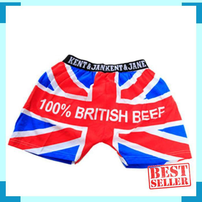 Jual PROMO !! boxer katun dewasa british beef england | Shopee Indonesia