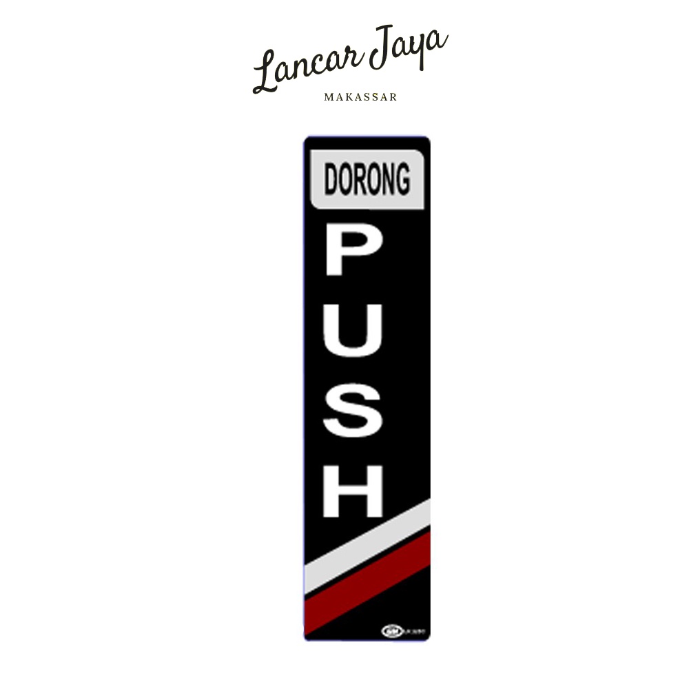 Jual Papan Tanda Sign Board Label Acrylic Push / Dorong Kecil LK 228 C ...