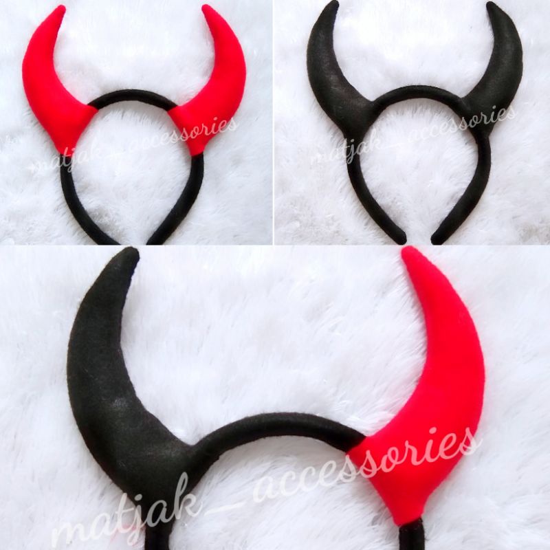 Jual Bando Devil Bando Halloween Tanduk Devil Evil Setan | Shopee Indonesia