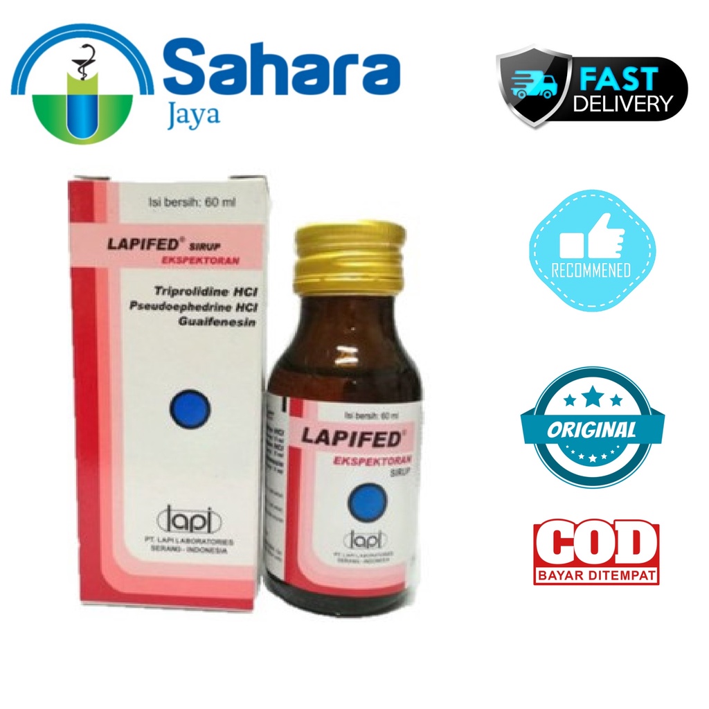 Jual [SJ] Lapifed Expectorant Sirup 60 ml / LAPIFED SIRUP 60 ML ...