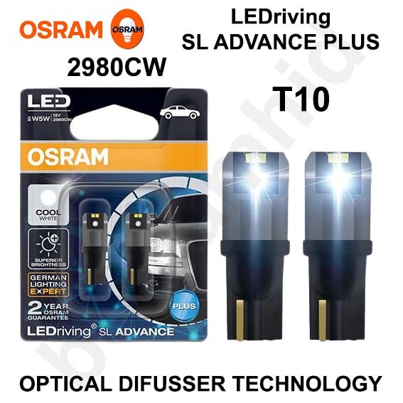 Jual Lampu Kecil Senja Kota LED T10 Osram Genuine Putih 6000K W5W ...