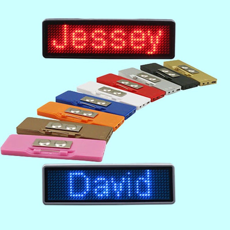 Jual Name Tag LED / Tag Nama LED / Programmable / Lampu LED / Souvenir ...