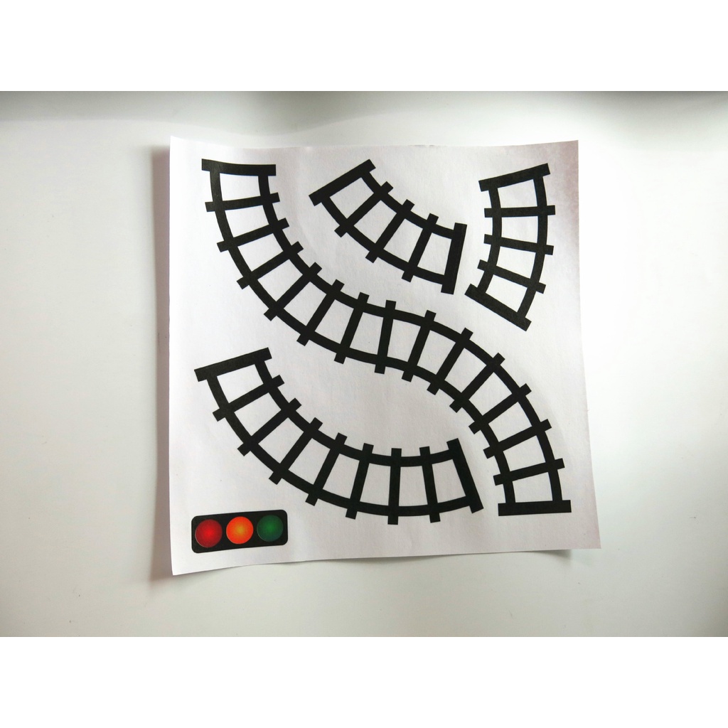 Jual [LOGU] Mainan stiker jalan raya, Stiker rel kereta api, Road ...