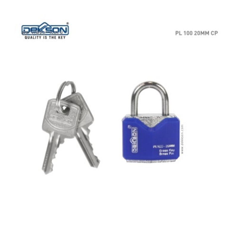 Jual Padlock Gembok Kunci Pintu Rumah Dekson Dekkson PL 100 PL100 40mm 20 mm CP | Shopee Indonesia