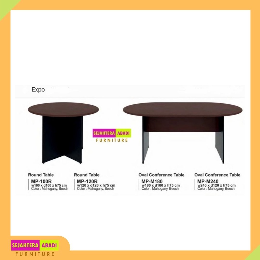 Jual meja rapat, meja meeting, conference table,meja makan MPM 180/240 ...