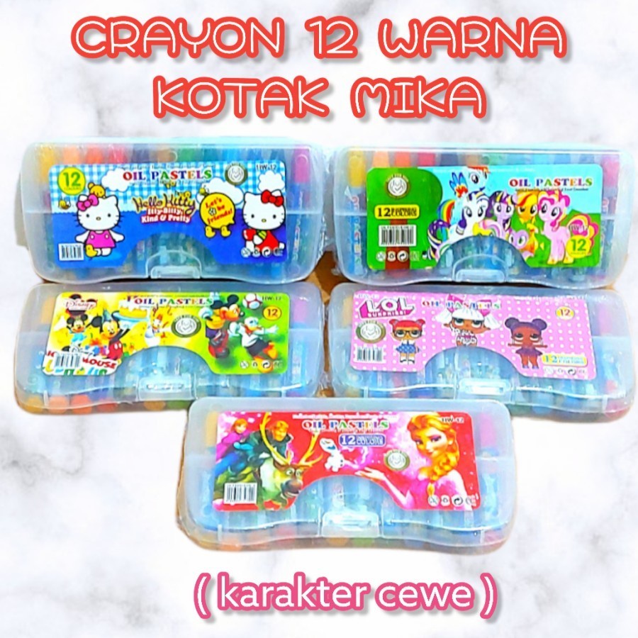Jual Crayon Mini / Oil Pastel / Crayon / Crayon Eselon 12 colors ...