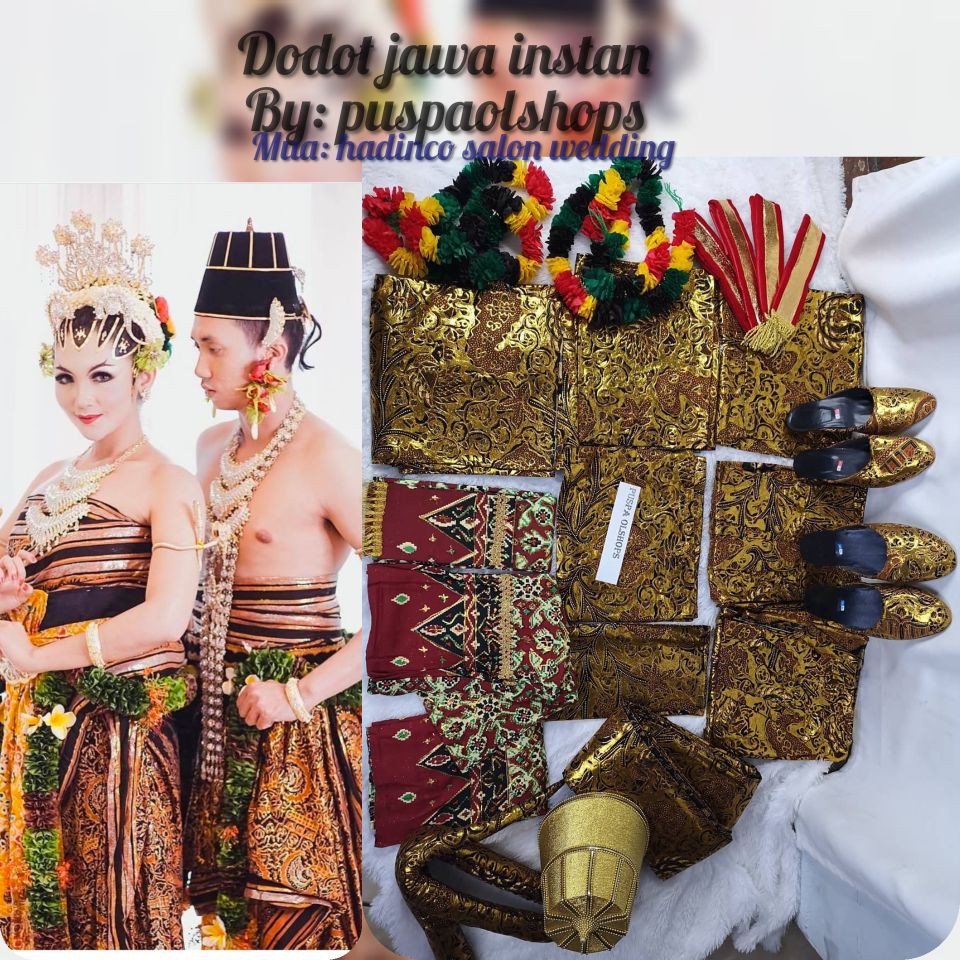 Jual Dodot pengantin adat jawa dodotan jawa lengkap | Shopee Indonesia