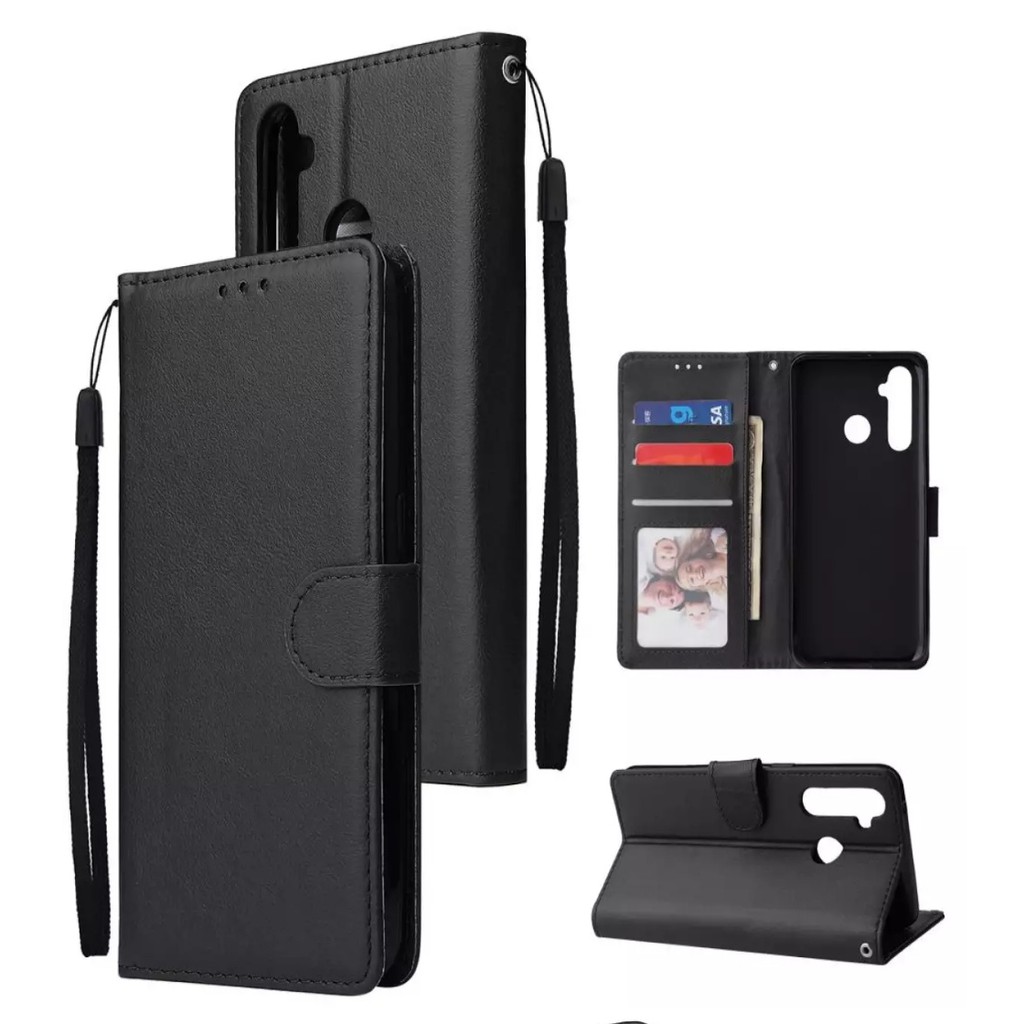Jual Case Wallet Leather REALME 5I casing hp leather dompet kulit FLIP COVER WALLET REALME 5I FLIP CASE Shopee Indonesia