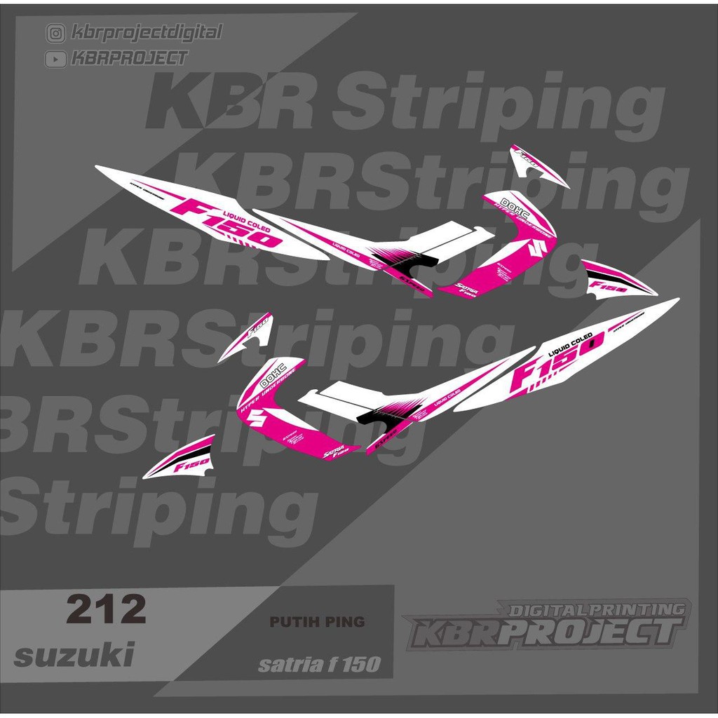 Jual (cod) Stiker Motor SATRIA FU barong sticker striping list SUZUKI ...