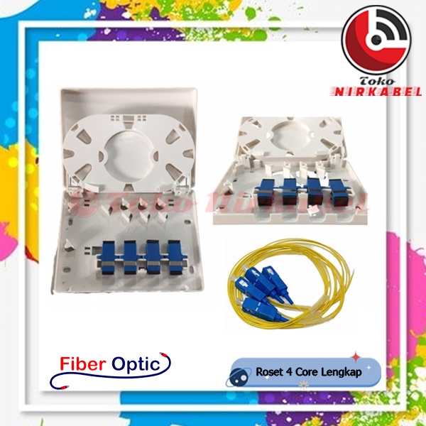 Jual Fiber Optic 4 Core Roset Kosongan|Roset FO 4 Core|FTTH Roset Kecil ...