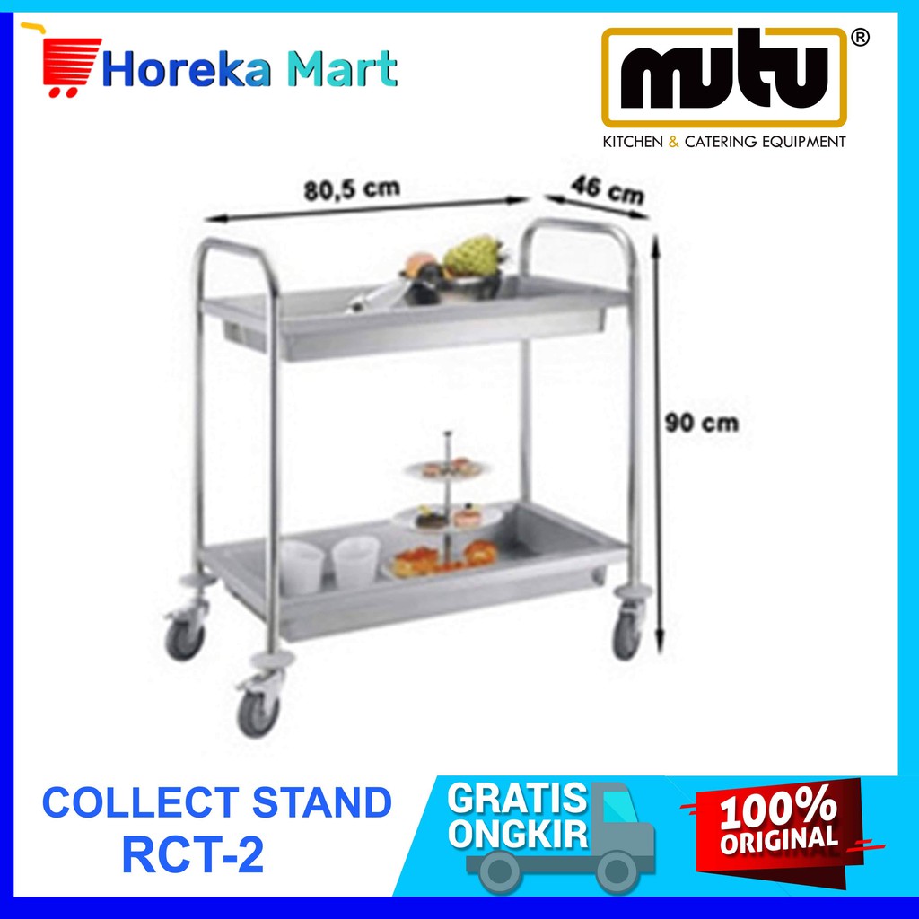 Jual Trolley Pengumpul Piring Dan Gelas RCT-2 | Shopee Indonesia