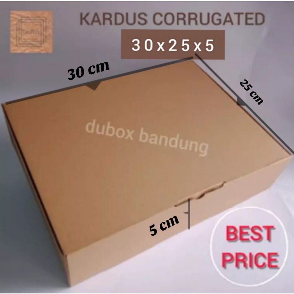 Jual 10 PCS 30X25X5 cm DUS PACKING KOTAK PEKING KOTAK KADO DUS HAMPERS ...