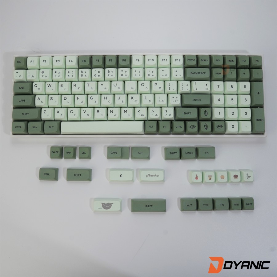 Jual KEYCAPS MATCHA GREEN THEME Japanese Root - XDA PROFILE PBT ...