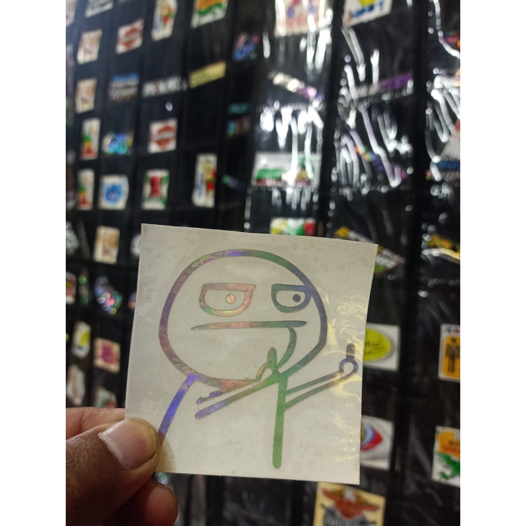 Jual STIKER/STICKER CUTTING FUCEK, MIDDLE FINGER MEME VIRAL | Shopee ...