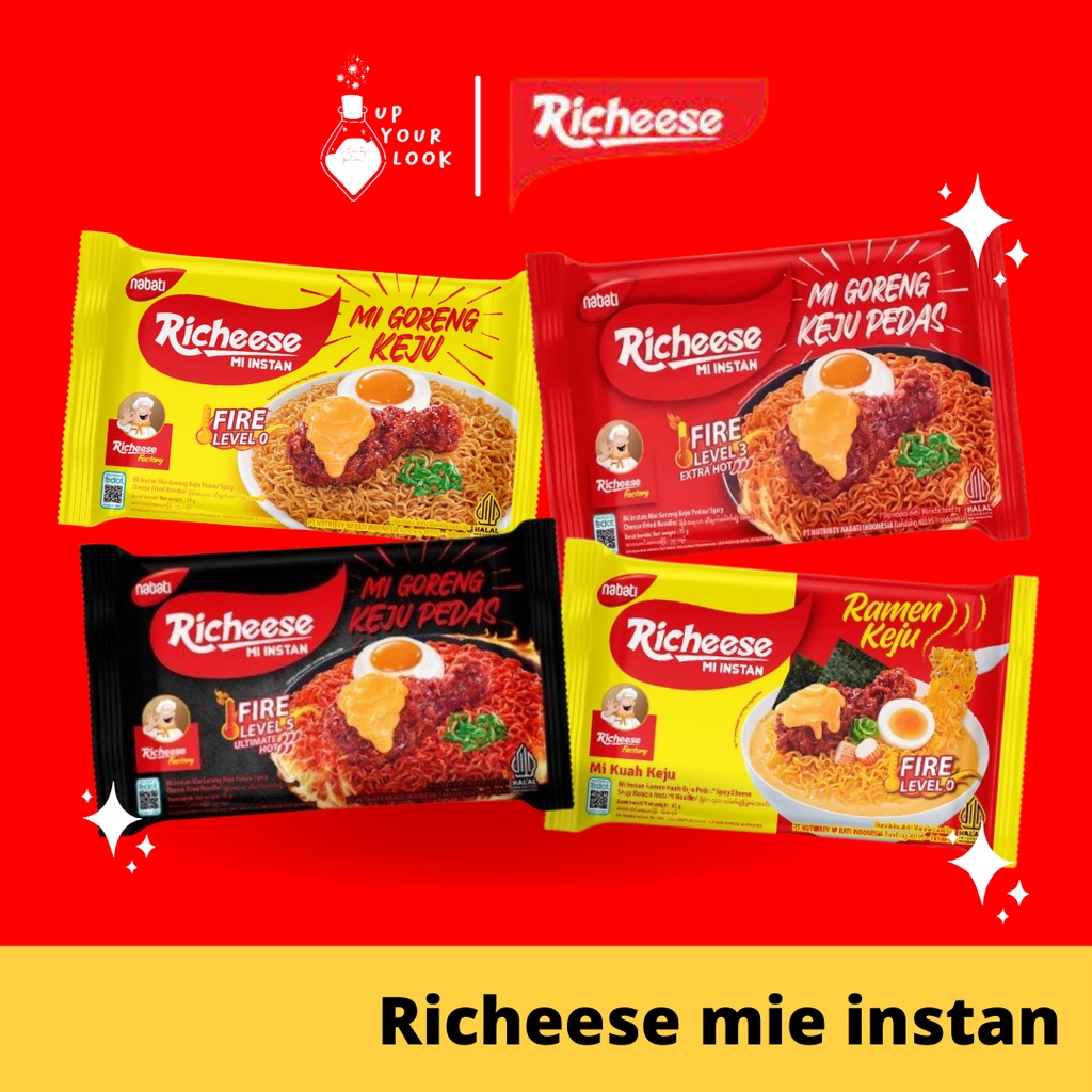 Jual mi goreng keju Richeese mie instan keju ramen level 0 3 5 lvl ...