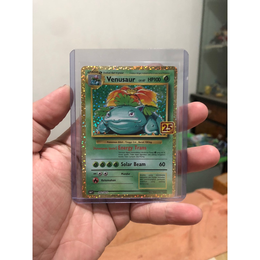 Jual Kartu Pokemon TCG Venusaur 25th Anniversary Indonesia Original ...