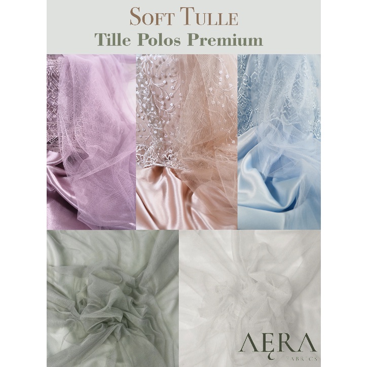Jual 0,5 meter Kain Soft Tulle / Kain Tile Polos / Kain Tile meteran ...