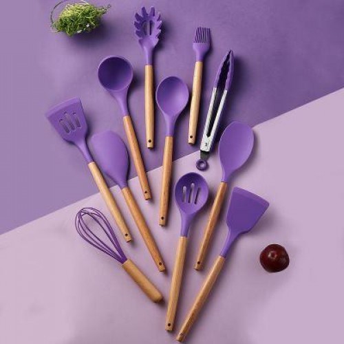 Jual Flamboyant Purple Silicone Kitchen Utensil Set | Shopee Indonesia
