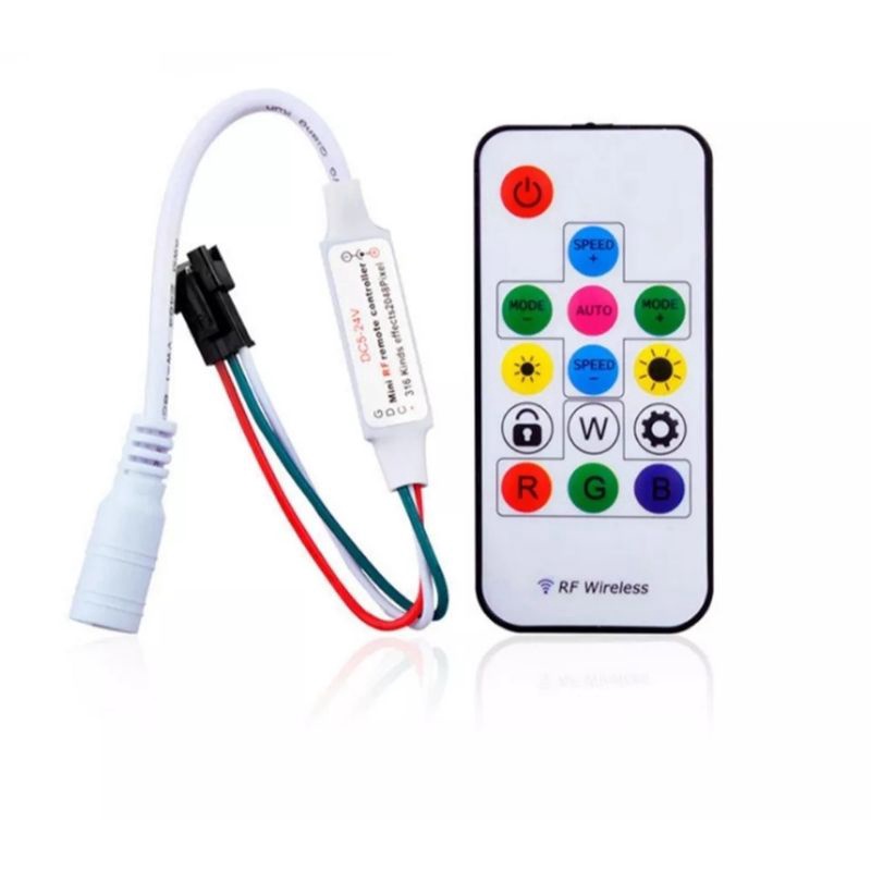 Jual Remote control RGB RF 21 ws2812B ws 2811 LED light | Shopee Indonesia