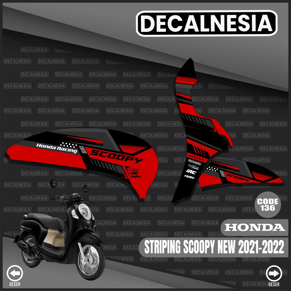 Jual Striping Scoopy New 2021 2022 2023 2024 Stiker Motor Honda Semi ...