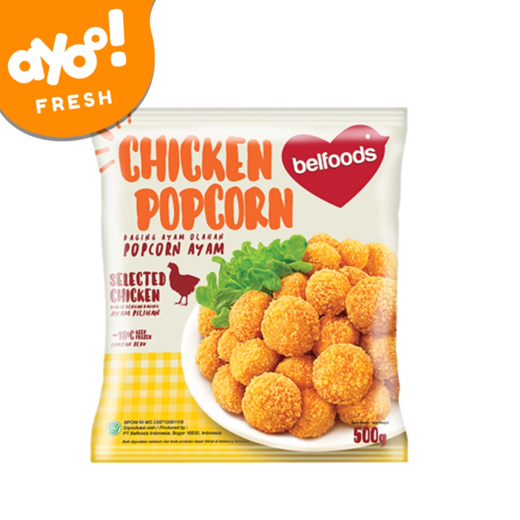 Jual Belfoods Favorite Chicken Nugget Popcorn 500 g Pack | Shopee Indonesia