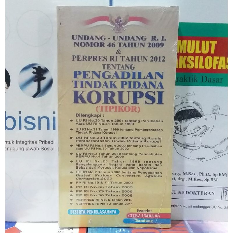 Jual (ORIGINAL) BUKU UNDANG-UNDANG RI & PERPRES RI TENTANG PENGADILAN TINDAK PIDANA KORUPSI ...