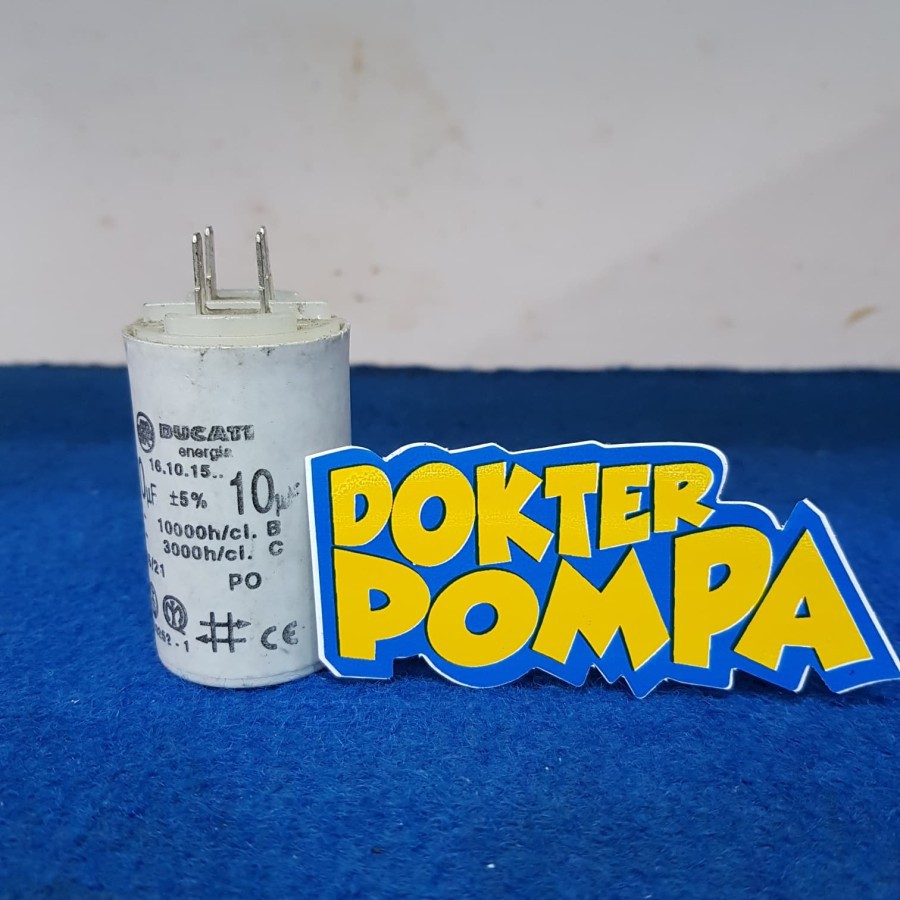 Jual CAPASITOR DUCATI 10 UF SOCKET ORIGINAL ITALY | Shopee Indonesia