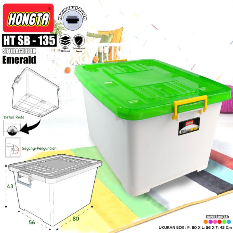 Jual HONGTA - Storage Box SB 135 Tempat Penyimpanan Kotak Pemilu Kotak ...
