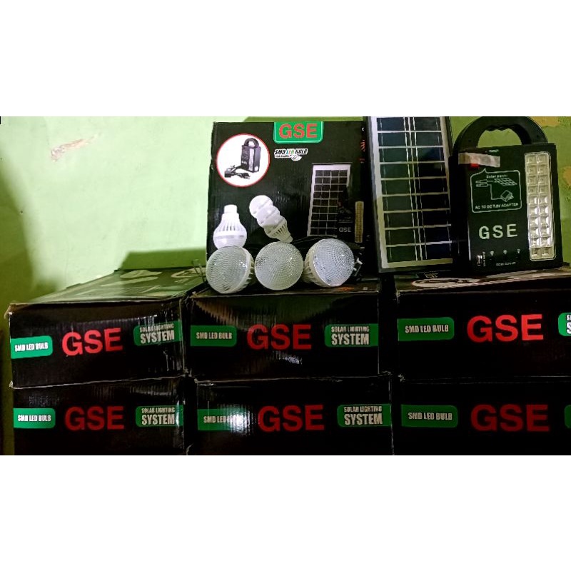 Jual LAMPU SOLAR LIGHTING SYSTEM GSE GS-999 lengkap satu paket | Shopee ...