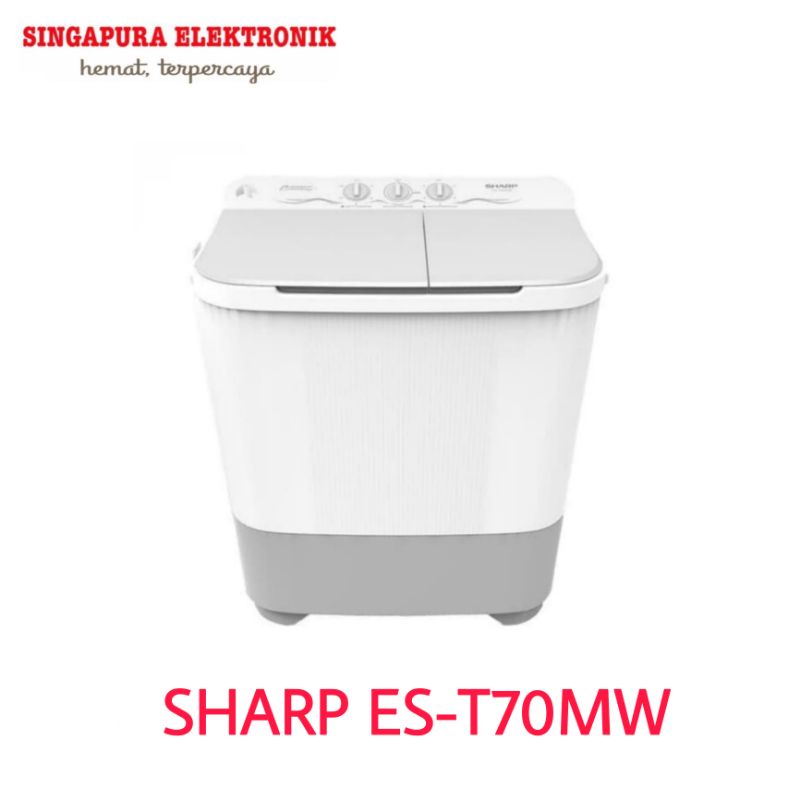 Jual Sharp Mesin cuci 2 Tabung 6.5kg ES-T70MW | Shopee Indonesia