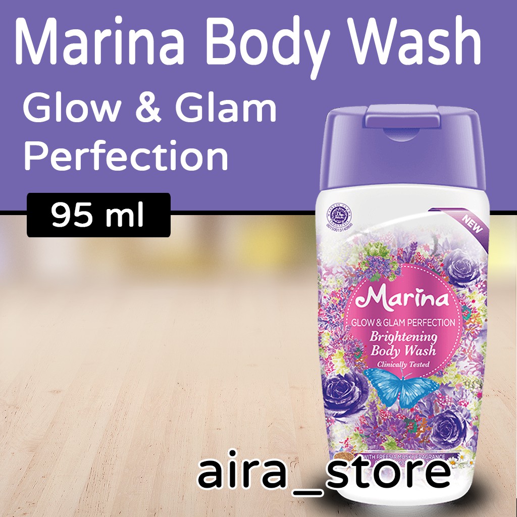 Jual Marina Brightening Body Wash Glow & Glam Perfection - 95ml | Shopee Indonesia