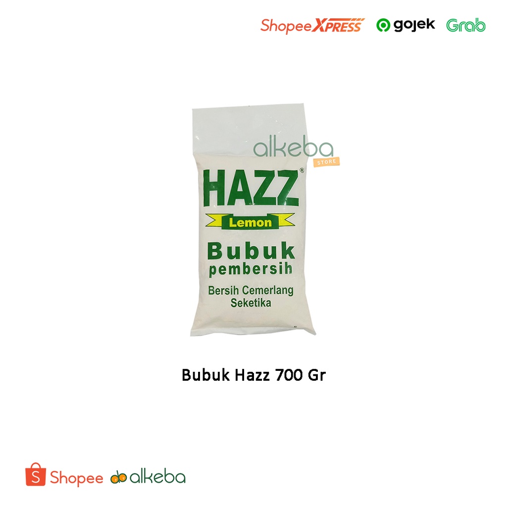 Jual Hazz Bubuk Pembersih peralatan dapur wastafel kompor lantai 700Gr ...