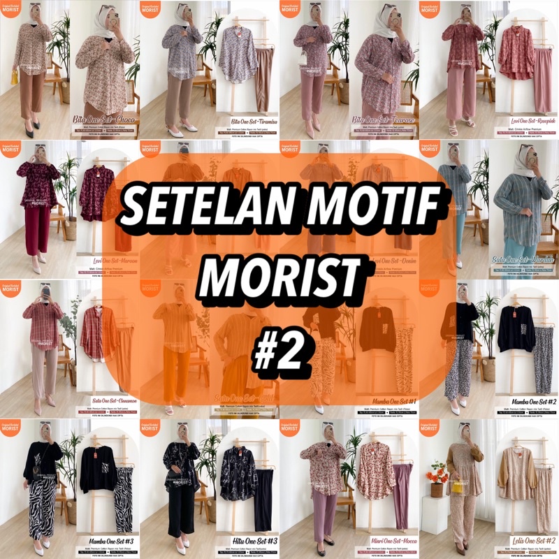 Jual SETELAN MOTIF #2 ORIGINAL MORIST | Shopee Indonesia