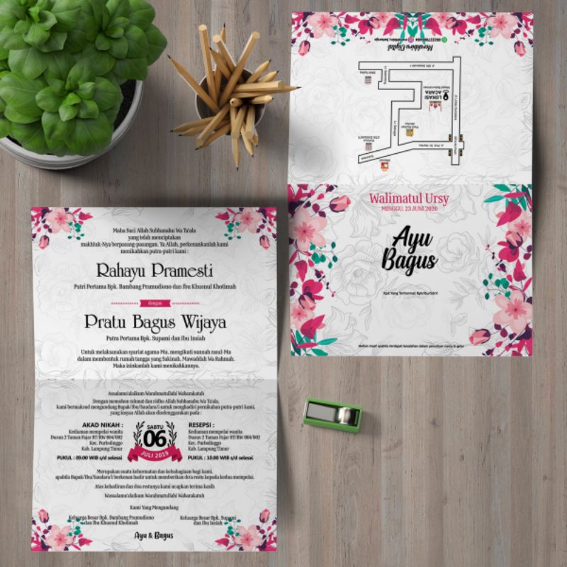 Jual Undangan pernikahan / Undangan Nikah / Undangan Perkawinan ...
